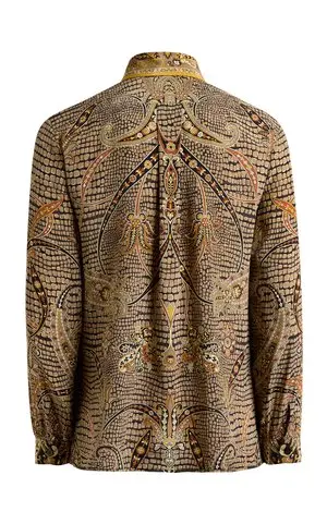 Etro Printed Silk Mini Shirt