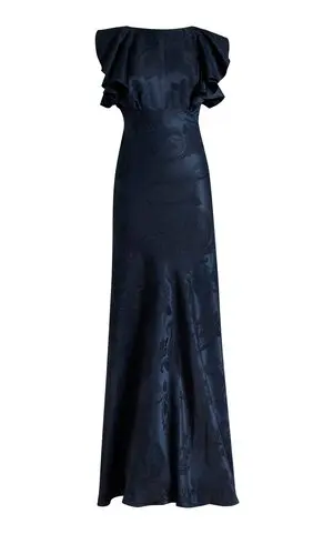 Etro Ruffled Silk-blend Gown