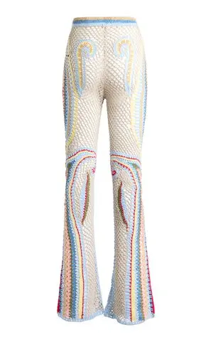 Etro Patterned Cotton Flared Pants