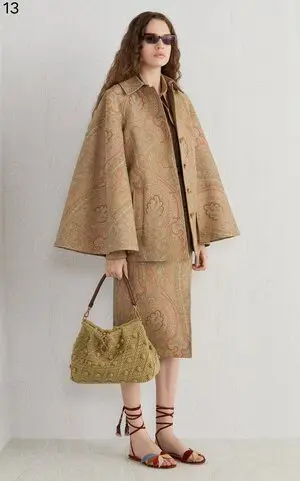 Etro Vela Piccola Crochet Shoulder Bag