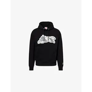 ICECREAM Logo-print Cotton Hoody - Black
