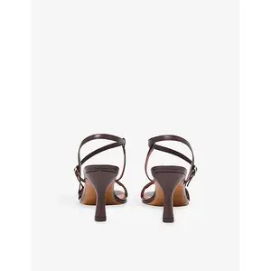 Maje Strappy Leather Heeled Sandals