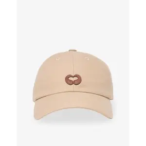 Maje Logo-appliqué Canvas Baseball Cap - Beige