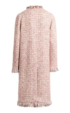 Etro Fringed Tweed Coat