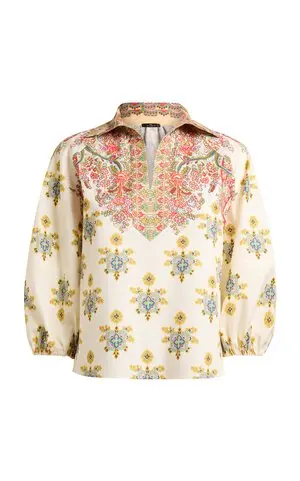Etro Printed Cotton Top - Multi