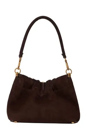 Etro Small Vela Blossom Suede Shoulder Bag