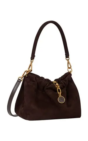 Etro Small Vela Blossom Suede Shoulder Bag