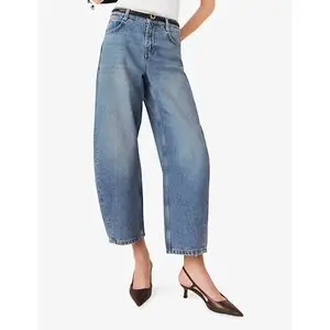 Maje Balloon-leg High-rise Denim Jeans