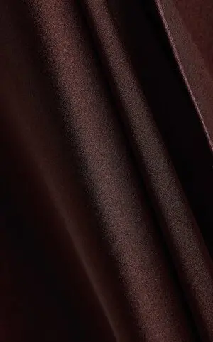 Brandon Maxwell Wynn Draped Stretch-silk Charmeuse Maxi Dress - Brown