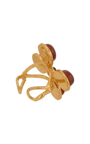 Sylvia Toledano Gold Plated Pansy Ring