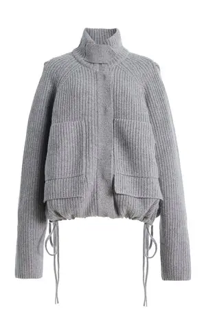 Brandon Maxwell Pace Cashmere Pullover - Grey