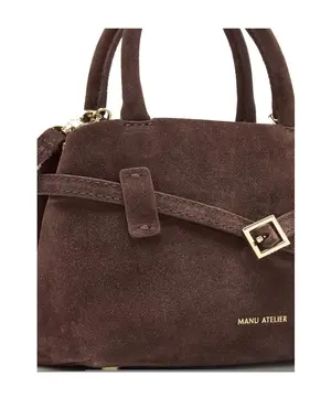 Manu Atelier Leather Tote Bag
