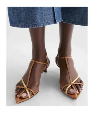 JIL SANDER Cage Low-heel Sandals