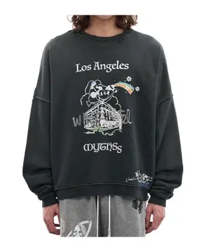 PALY HOLLYWOOD Crew Neck Sweatshirt - Black