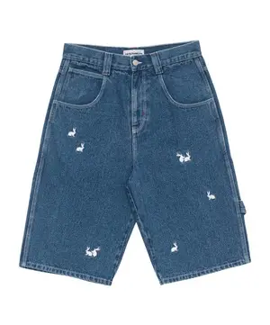 CARNE BOLLENTE Denim Shorts With Belt Loops - Blue
