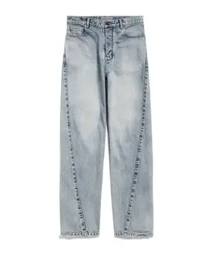 Balenciaga Twisted Seam Jeans - Bleached Light Blue