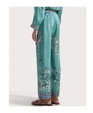 Seventy Floral Print Wide-leg Trousers