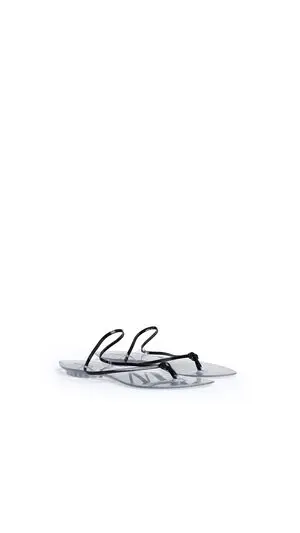 Alaïa Patent Leather Thong Flip-flops