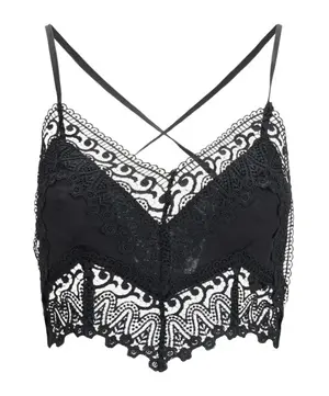 Charo Ruiz Ibiza Blanca Lace-trim Cropped Top