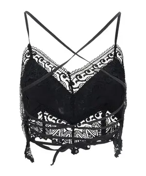Charo Ruiz Ibiza Blanca Lace-trim Cropped Top