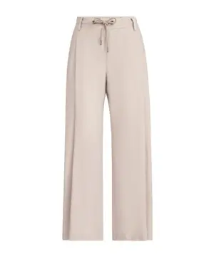 Brunello Cucinelli Linen Trousers With Drawstring And Monili