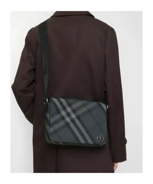 Burberry Checked Messenger Bag