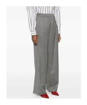THE FRANKIE SHOP Pleated Straight Trousers