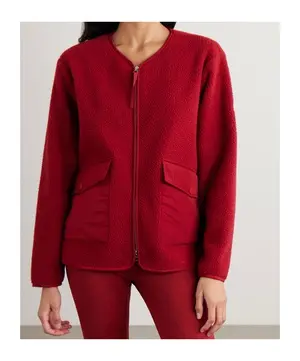 Varley Marina Shell-trimmed Recycled-fleece Jacket