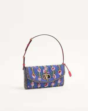 Valentino Garavani Embellished Floral Shoulder Bag - Multicolor