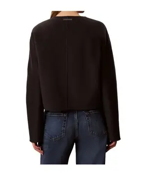 Calvin Klein Cropped V-neck Jacket - No