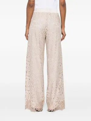D.exterior Lace-overlay Palazzo Pants