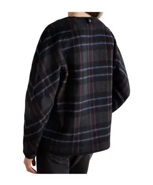 Veronica Beard Martine Scarf-detailed Checked Jacket
