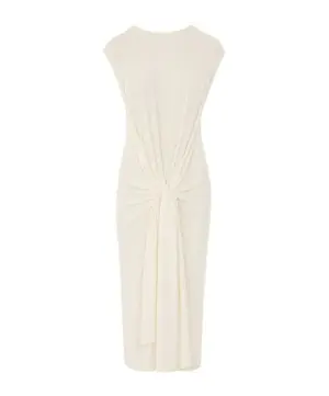TOTEME Jersey Tie-waist Dress - White