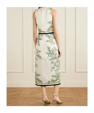 Veronica Beard Twisted Floral-print Dress