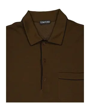 TOM FORD Long-sleeved Polo Shirt