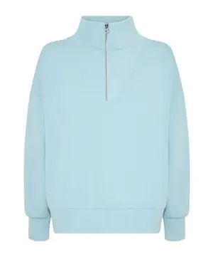 Varley Long-sleeved Half-zip Sweatshirt - Blue