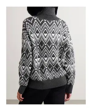 Varley Ida Fair Isle Knitted Turtleneck Sweater