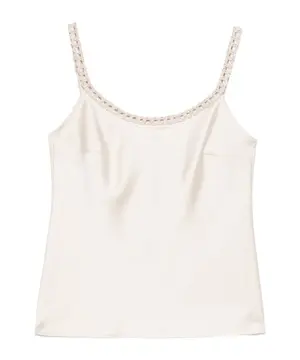 D.exterior Thin-strapped Tank Top - White