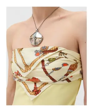Versace Sleeveless Strapless Mini Dress - Nude