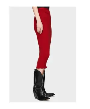 MAISON MARGIELA Ribbed Wool Midi Skirt