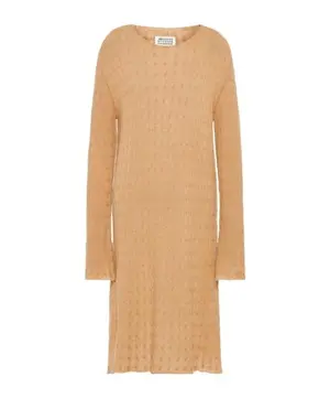 MAISON MARGIELA Wool Cashmere Knit Midi Dress