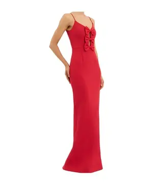 Rebecca Vallance Gown With Bow Detail And Cutout