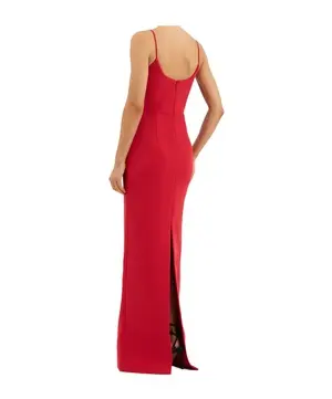 Rebecca Vallance Gown With Bow Detail And Cutout