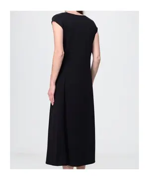 Max Mara Ivellusta Cowl Neck Sleeveless Midi Dress - Black