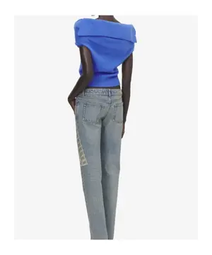 Alexander McQueen Wool Cashmere Knit Top With Trompe-l'œil Detailing