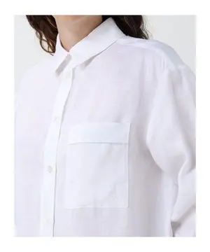 Max Mara Chest Pocket Linen Shirt - White