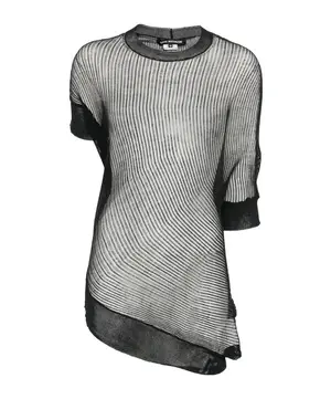 Junya Watanabe Asymmetric Mesh T-shirt