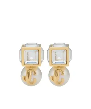 JIMMY CHOO Cube Earrings - Yellow