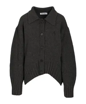 Attico Long-sleeved Cardigan - Black