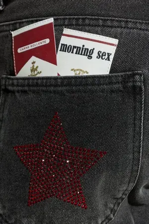 CARNE BOLLENTE Embellished Star Jeans